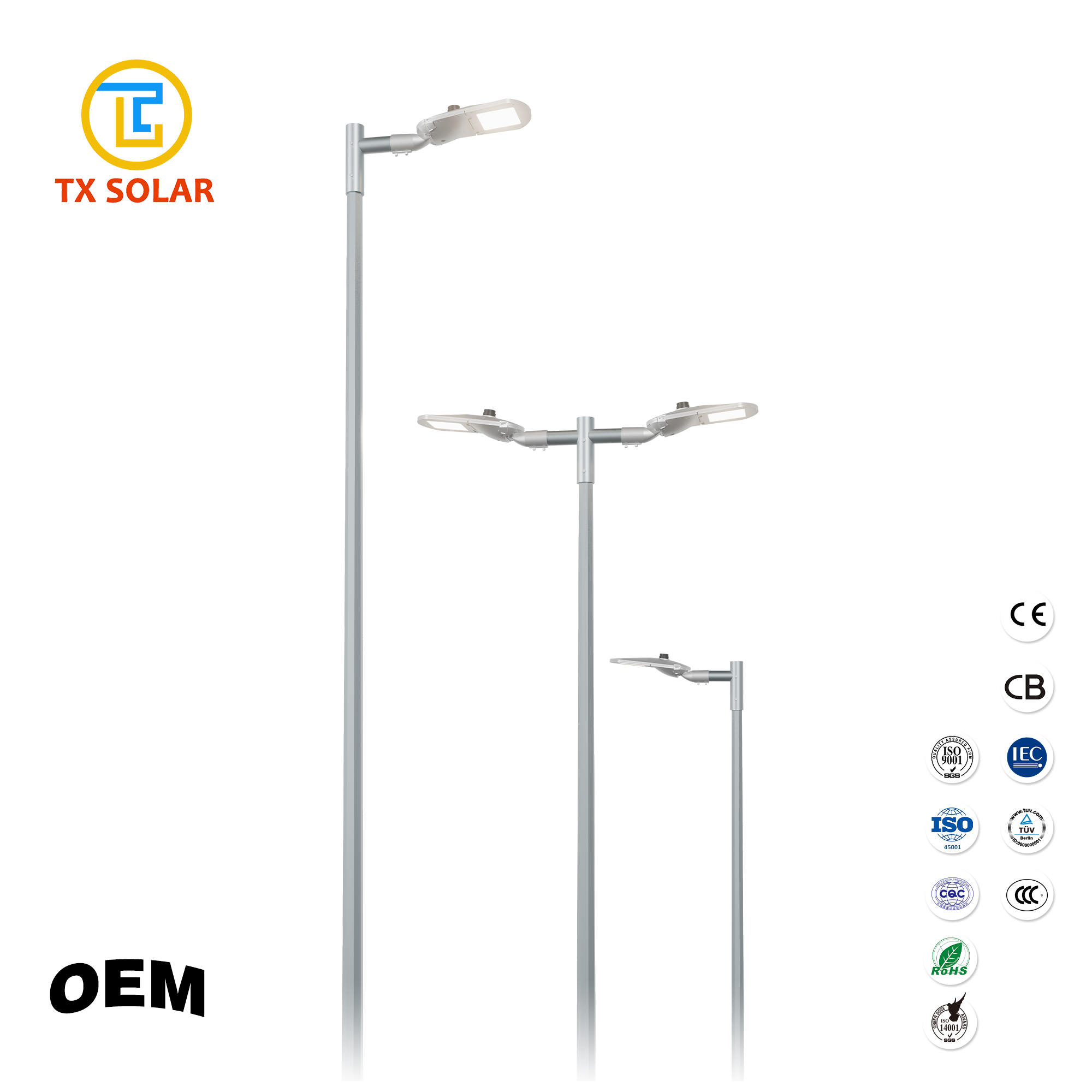 China Outdoor Metal Straight Street Light Pole factory and ...