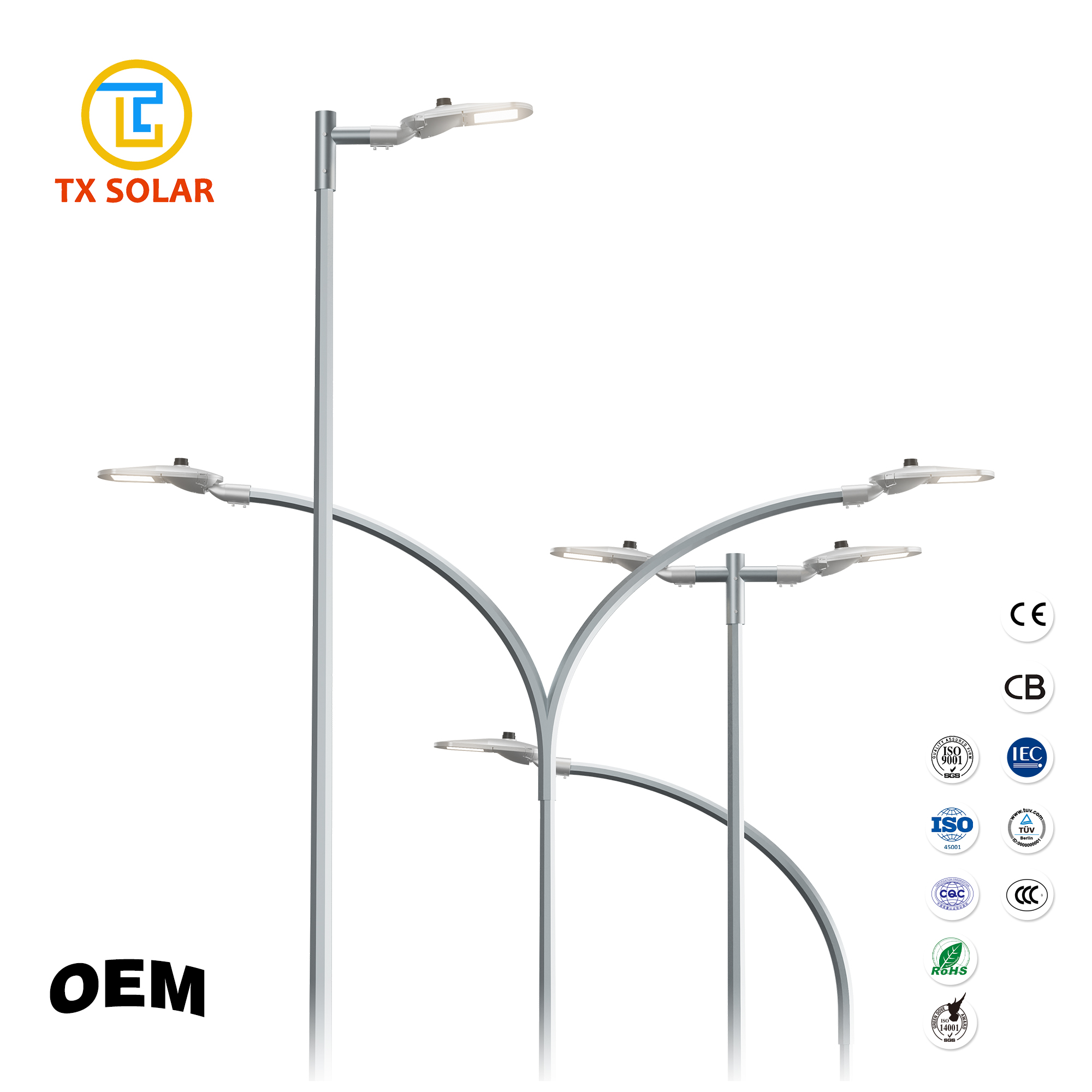 China Galvanized Steel Street Light Pole with Factory Price factory and ...